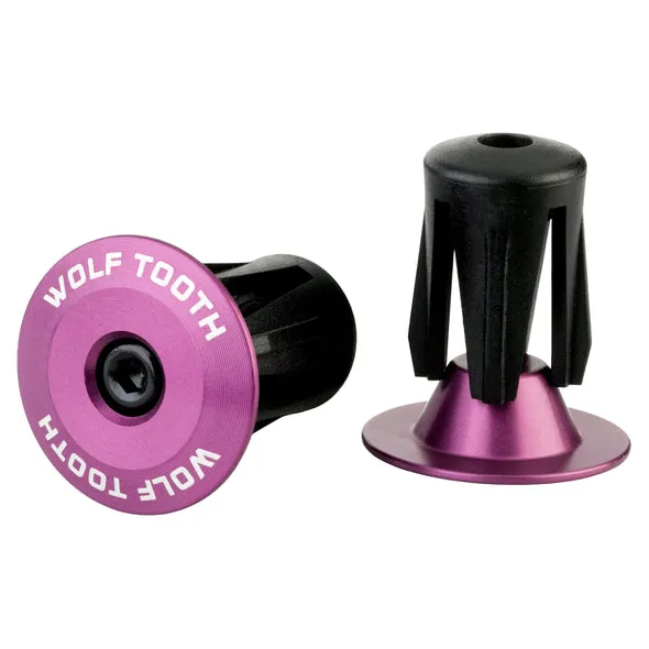 Wolf Tooth Bar End Plugs — Alloy / Purple [2pc] | The Rocket Surgeon