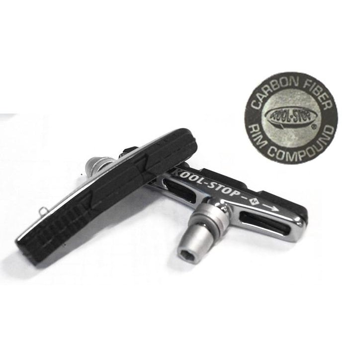 Kool Stop V Brake Pads — KSVH2CF2 / Carbon Compound [2pc] – The Rocket ...
