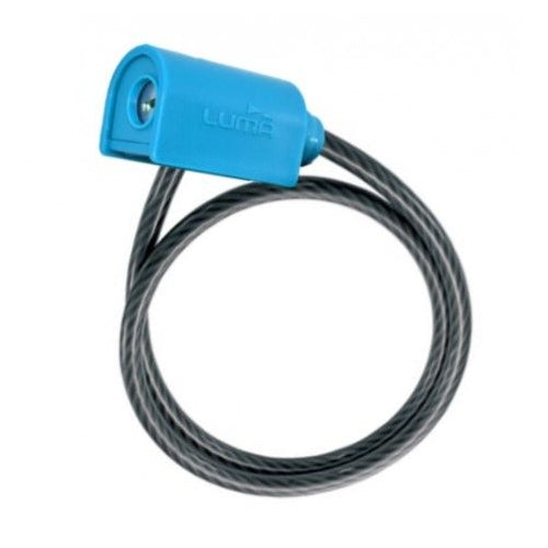 Luma Cable Lock (Key) — 8mm Thick / 1850mm Long / Blue | The Rocket Surgeon