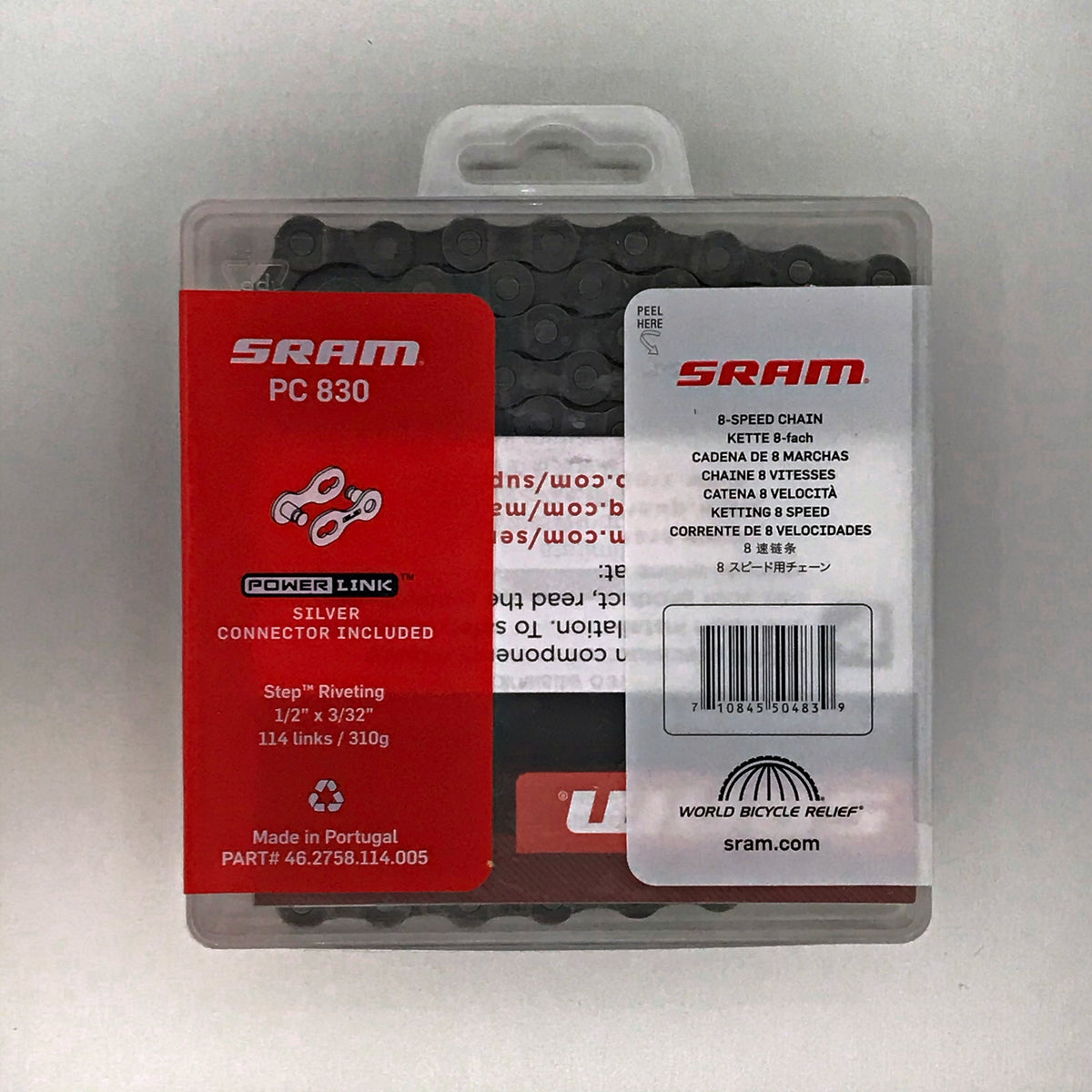SRAM PC-830 8 Speed Chain — 114 Links / Gray – The Rocket Surgeon