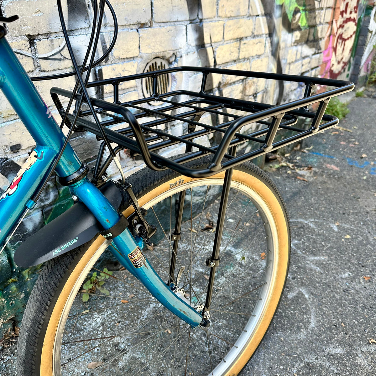 Alloy Front Rack — Adjustable For 26-29" Wheels / Black – The Rocket ...